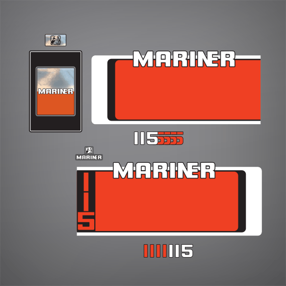 1978-1979 Mariner 115 hp decal set 77550A78