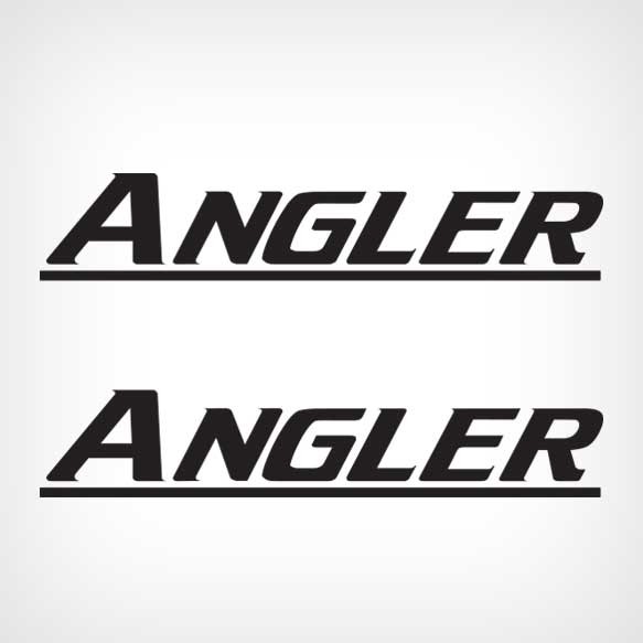 Angler Boat decal set